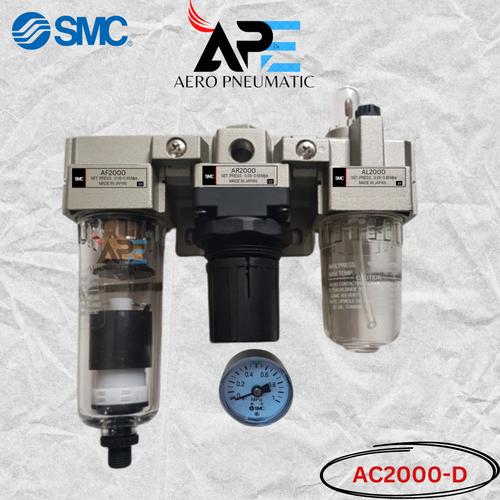 Jual SMC AC2000-01D / AC2000-02D AIR UNIT FILTER REGULATOR LUBRICATOR ...
