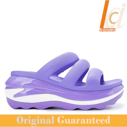 Jual Sandal Wedges Wanita Original Crocs Mega Crush Triple Strap ...