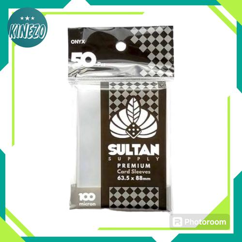 Jual Sultan Clear Sleeve Onyx 100 Micron Isi 50 pcs Ukuran 63.5x88mm Pelindung Kartu TCG - 50 ...