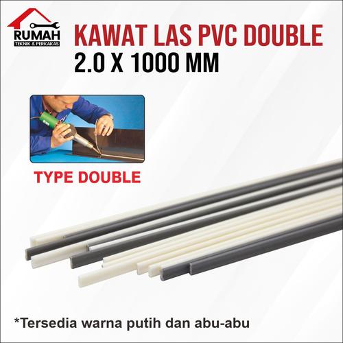 Jual KAWAT LAS PVC DOUBLE 1 KG (Abu-Abu / Putih) / Plastic Welding Rod ...