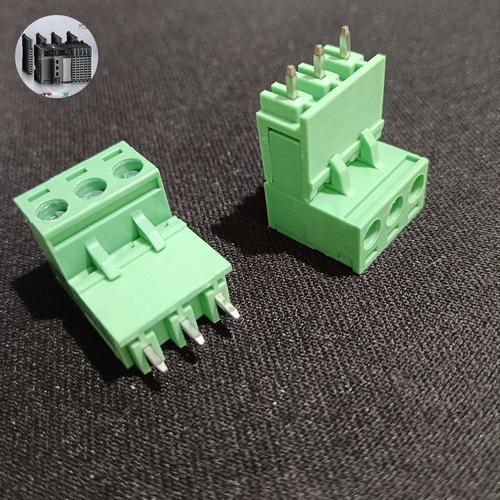 Jual Terminal blok 3 pin 5.08 mm plugable connector konektor hijau ...