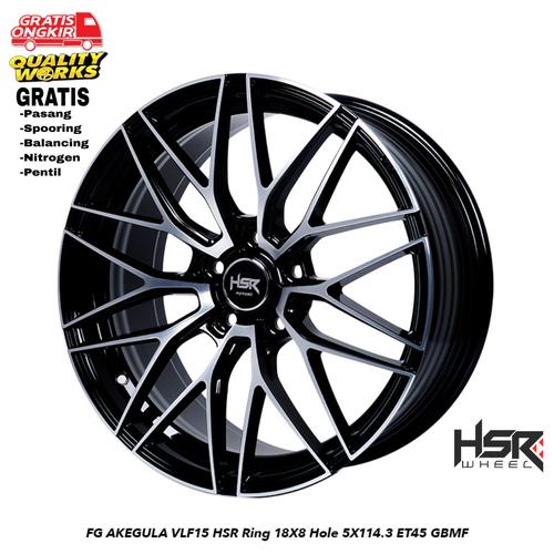 Jual Velg Mobil Honda WRV HRV Ring 18 Lebar 8 Velg Racing HSR FG ...