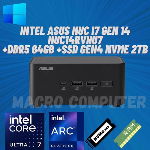 Jual MINI PC INTEL NUC / ASUS NUC i7 GEN 14 ULTRA 7 FULLSET WIN11 +RAM ...