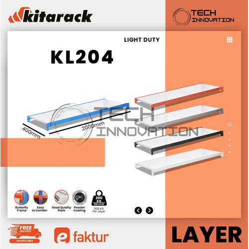 Jual KITARACK Rack 200KG KDS Series KL204 Layer Rak Gudang Besi Panjang ...