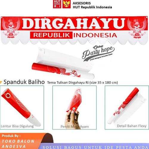 Jual Merdeka Spanduk Dirgahayu Republik Indonesia / Banner Baliho Hut ...