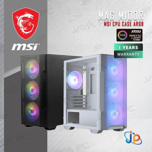 Promo MSI Gaming CPU Case MAG Forge M100R ARGB - Tempered Glass Casing ...
