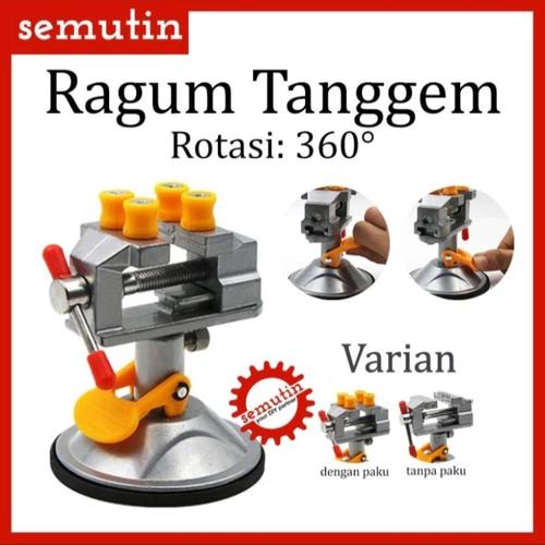 Jual Ragum Tanggem Suction Cup Rotasi 360 AH09 / Clamp Klem Bench Vise - PREMIUM - dengan paku ...