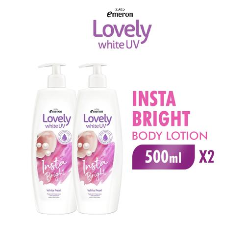 Jual Emeron Lovely White Body Lotion Healthy White UV Insta Bright 500 ml x 2pcs - - Wings ...