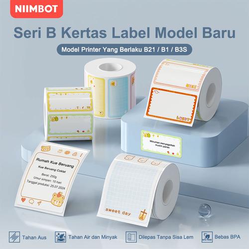 Jual NIIMBOT B1 B21 B3S B31 Kertas Label Pencetakan Termal Tahan Air ...