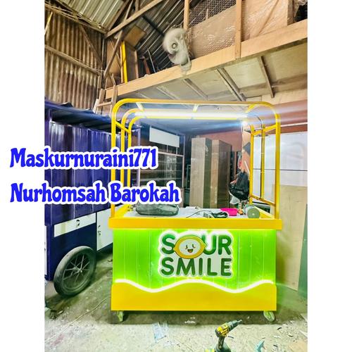 Jual booth portable / gerobak / booth jualan /booth kayu jatibelanda ...