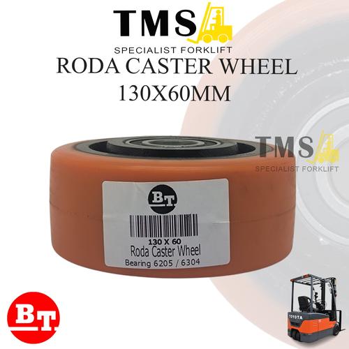 Promo Roda Caster Wheel Toyota BT Raymond 130x60 Polyurethane Balancing ...