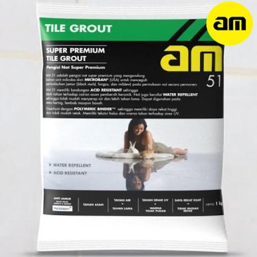 Jual SEMEN NAT AM 51 WHITE TILEGROUT 1 KG DENGAN MICROBAN - Jakarta ...