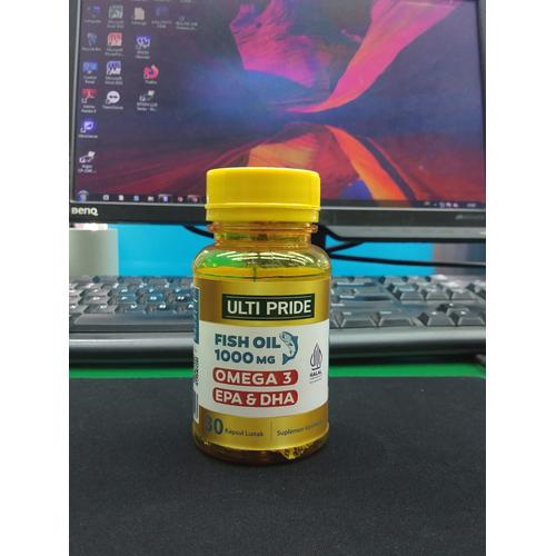 Jual ULTI PRIDE FISH OIL 1000mg OMEGA 3 EPA & DHA ISI 30 KAPSUL LUNAK ...