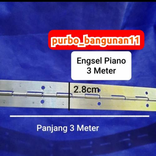 Jual Engsel Piano 3 Meter Engsel Panjang Meteran Plat Besi Lemari - Kab ...