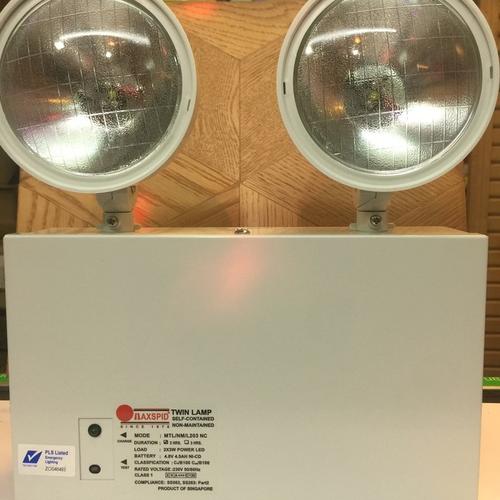 Jual Lampu Emergency / Twin Spot Emergency Led Maxspid 2 x 3 Watt ...