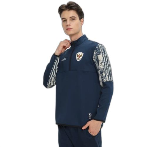 Jual Erspo Official Timnas Indonesia Midlayer Jacket Navy Blue Dark ...