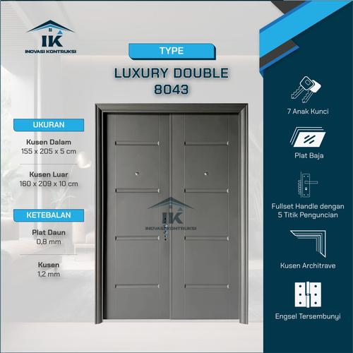 Jual IK - (LUXURY DOUBLE 8043) Pintu Plat Baja Double Kupu Tarung Utama ...