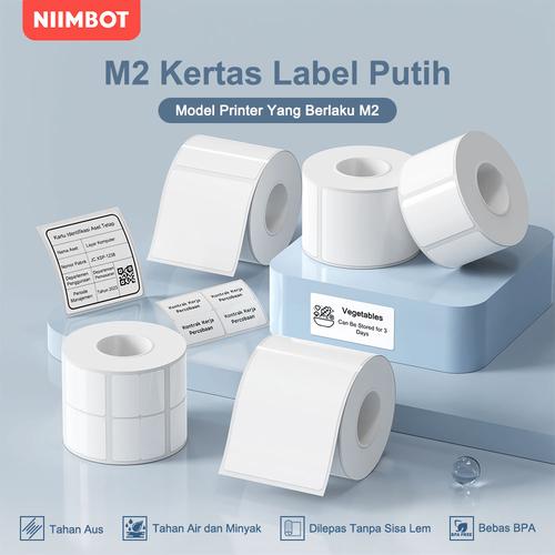 Jual NIIMBOT M2 Stiker Label Putih, Label Printer M2 Tahan Air, Tahan ...