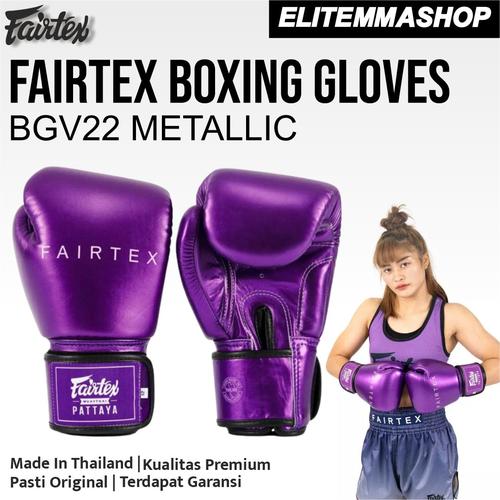 Promo FAIRTEX Boxing Glove METALLIC BGV22 Purple - 14oz Cicil 0% 3x ...
