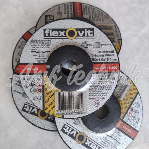 Jual Grinding disc FLEXOVIT 4inch / Batu gerinda poles Flexovit 100×6mm ...