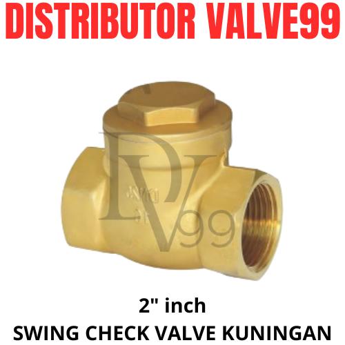 Jual Swing Check Valve Kuningan Drat 2" inch - Jakarta Barat ...