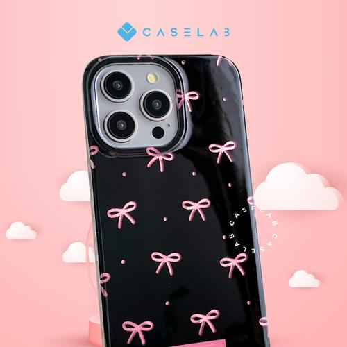 Promo EVE PINK RIBBON CHARM CASE IPH COMPATIBLE FOR IP 15 PROMAX 15 PRO ...