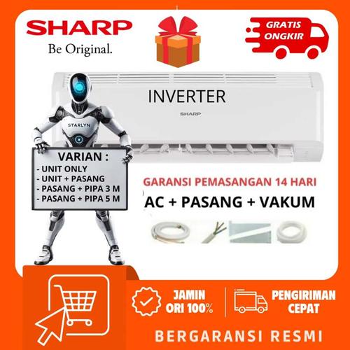 Promo AC SHARP AU/AH X6BEY 1/2 PK INVERTER AU - X6BEY 0,5PK - Jakarta Barat - STARLYN | Tokopedia