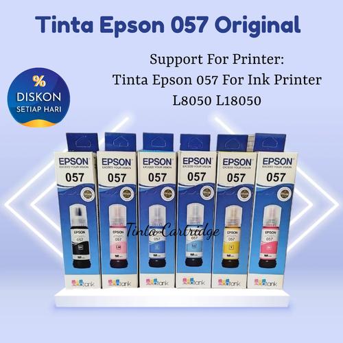Jual Tinta Epson 057 Original For Ink Printer L8050 L18050 - 1 Set/ 6 ...