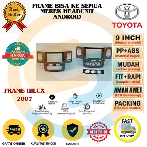 Jual Frame head unit Android 9 inch Toyota Fortuner hilux vigo 2007 ...
