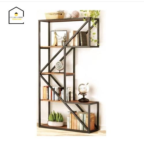 Jual rak buku minimalis model industrial rangka besi holo rak buku ...