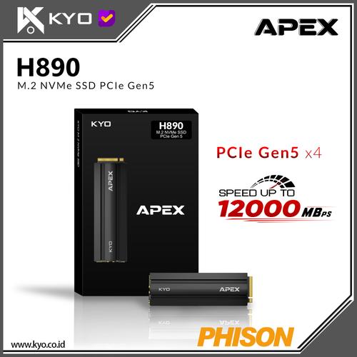 Promo SSD KYO APEX H890 1TB / 2TB M.2 NVMe PCIe Gen5 x4 SSD NVMe Gen 5 ...