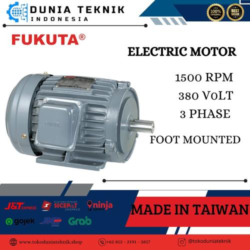 Jual ELECTRIC MOTOR FUKUTA AEEF 10HP 7.5KW 3PHASE 1500RPM 132-4 B3 FOOT ...