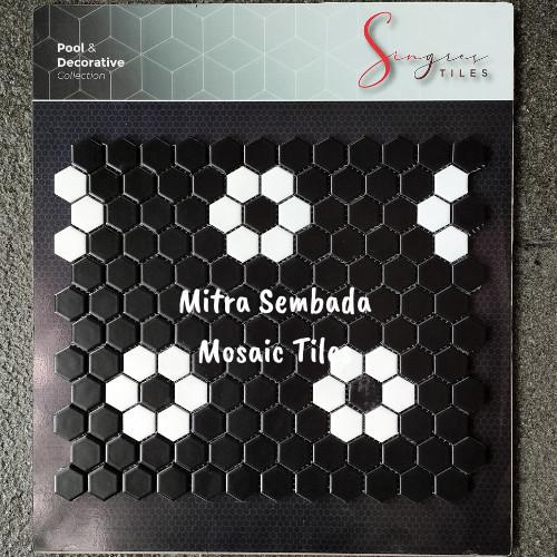 Jual Singres Tiles Mosaic Bunga Type MINI HEXAGONAL FLOWER WHITE - Kota Depok - MITRA SEMBADA ...