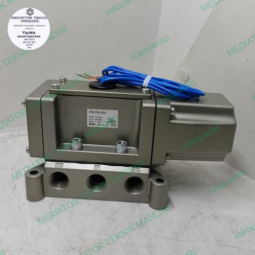 Jual SOLENOID VALVE SMC VS4130-033 AC110V BASE MOUNTED DRAT 3/8"IN ...