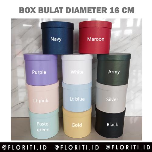 Jual Box Bulat/Box Tabung/Bloom box - Besar (16cm), pink - Kota Bandar ...