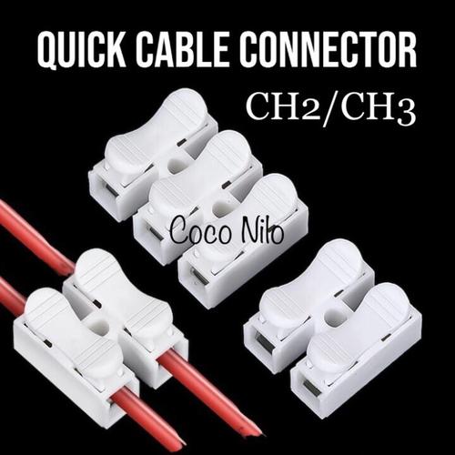 Jual Quick Connector Wire Spring Terminal Sambungan Kabel Listrik CH2 ...