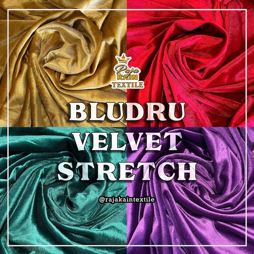 Jual Kain Bludru Velvet Stretch / Suede Beludru Meteran ( Per 0,5 meter ...