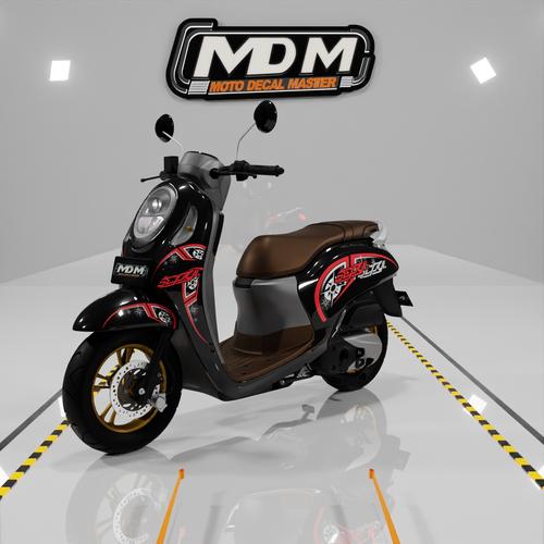 Jual Sticker Modifikasi Motor Honda Scoopy - Variasi Body Scoopy Custom ...