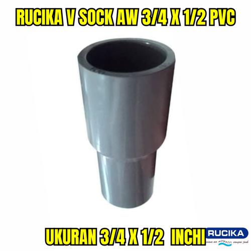 Jual Fitting Pipa Vlok Sok Reducer PVC Paralon AW Ukuran 3/4 x 1/2 ...