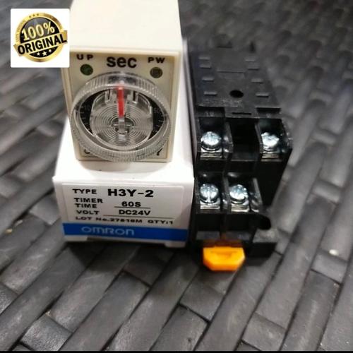 Jual timer Omron h3y 2 24vdc 60detik plus socket/timer h3y2 24vdc - Jakarta Barat - maha kekal ...