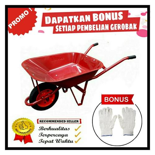 Jual / GEROBAK PASIR SORONG MERAH - TROLI COR SEMEN DORING Proyek ...