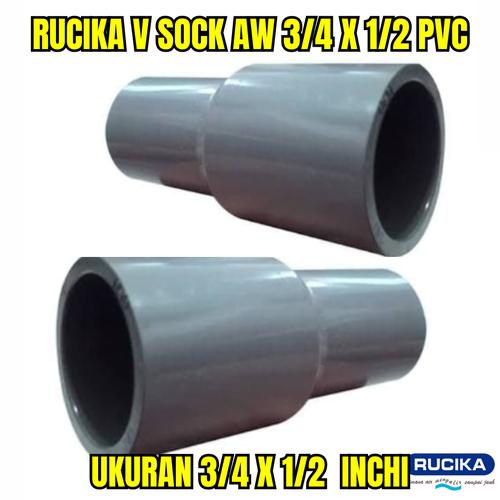Jual Penyambung Pipa Vlok Sok Reducer PVC Paralon AW Ukuran 3/4 x 1/2 ...