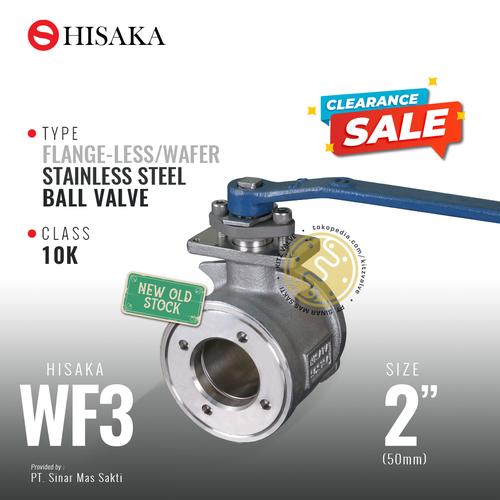 Promo Ball Valve Flange-Less / Wafer , HISAKA Fig. WF3 , 2" - 50A - 50mm Cicil 0% 3x - Jakarta ...