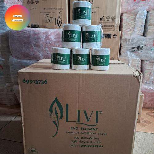 Jual Tissue Livi EVO Elegant Toilet Roll 1 Dus isi 150 roll/Tissue ...