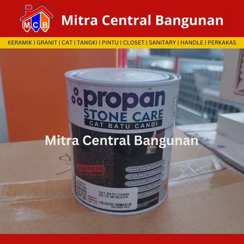 Jual Cat Batu Alam Hitam Doff Dop 1L | Propan Stone Care Batu Candi 1L ...