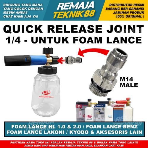 Jual Quick Release Connector Foam Lance M14 MALE / Quick Release Joint ...