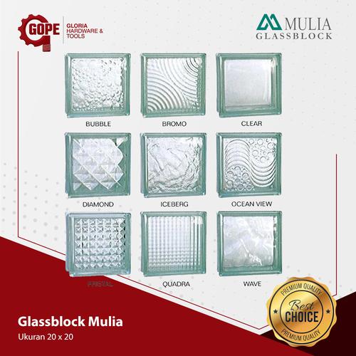 Jual Glassblock Kaca Glass Blok Mulia Ukuran 20 x 20 cm - Wave ...