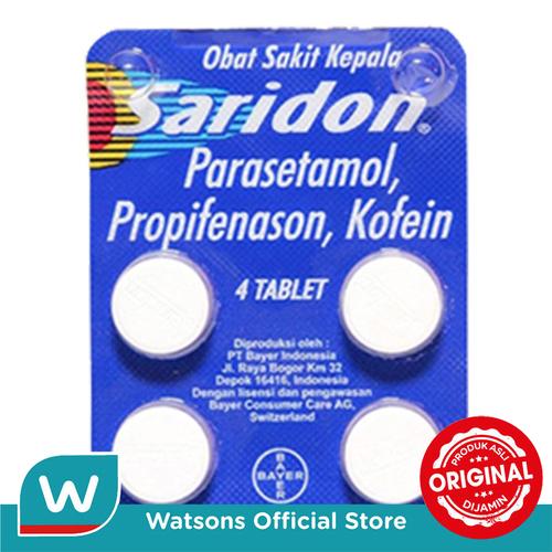 Jual Saridon Tab 4'S Strip - Obat Sakit Kepala - Kab. Tangerang ...
