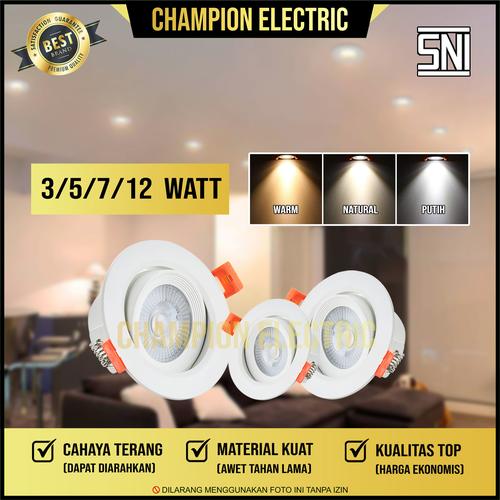 Jual Lampu Downlight Spotlight LED 3W 5W 7W 3 Watt 5 Watt 7 Watt 220V ...