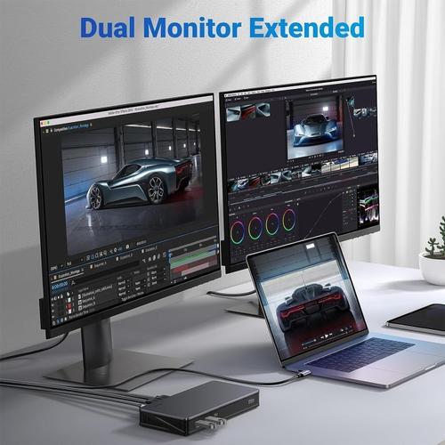 Jual HUB MACBOOK LAPTOP 2 MONITORS EXTEND DOCKING STATION USB HUB USB ...